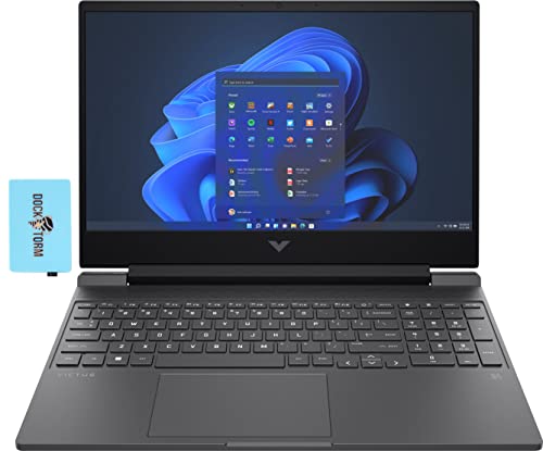 HP Newest 2022 Victus 15.6" 144Hz FHD IPS Gaming Laptop 12th Gen (Intel i5-12450H 8-Core, 32GB DDR4, 4TB PCIe SSD, GeForce GTX 1650 4GB, WiFi 6, Bluetooth 5.2, Win 11 Pro) with Hub