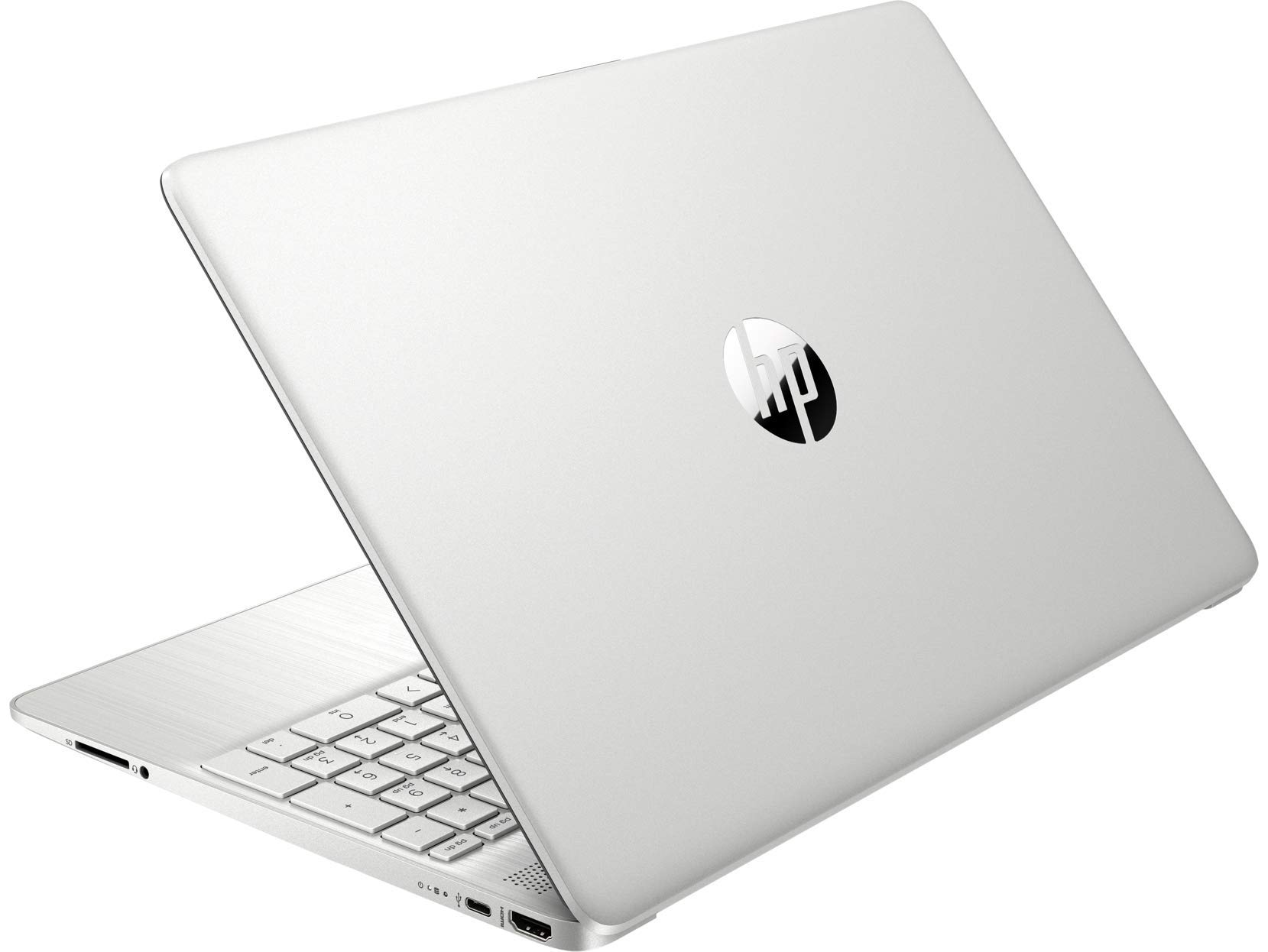 HP 15 Notebook, 15.6" HD Screen Laptop, Intel Core i3-1115G4, 8GB DDR4 RAM, 256GB SSD, Webcam, HDMI, Wi-Fi, Windows 11 Home, Natural Silver