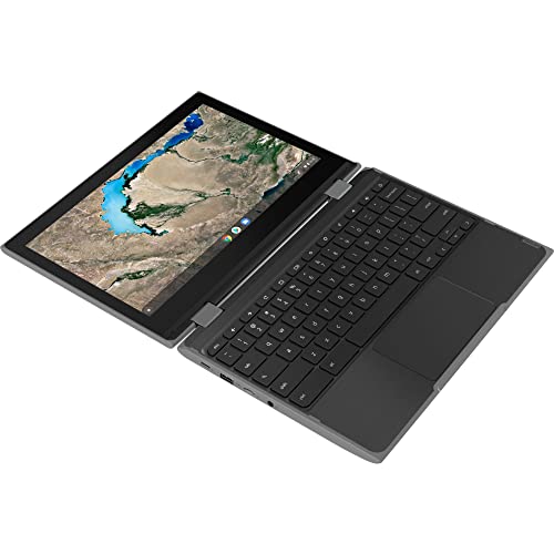 Lenovo 300e 11.6" 2-in-1 Touchscreen Chromebook (Intel N4020, 4GB RAM, 32GB Storage, Stylus, Webcam), Ruggedized & Water Resistant, Flip Convertible Home & Education Laptop, Chrome OS (Renewed)