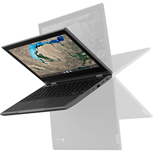 Lenovo 300e 11.6" 2-in-1 Touchscreen Chromebook (Intel N4020, 4GB RAM, 32GB Storage, Stylus, Webcam), Ruggedized & Water Resistant, Flip Convertible Home & Education Laptop, Chrome OS (Renewed)