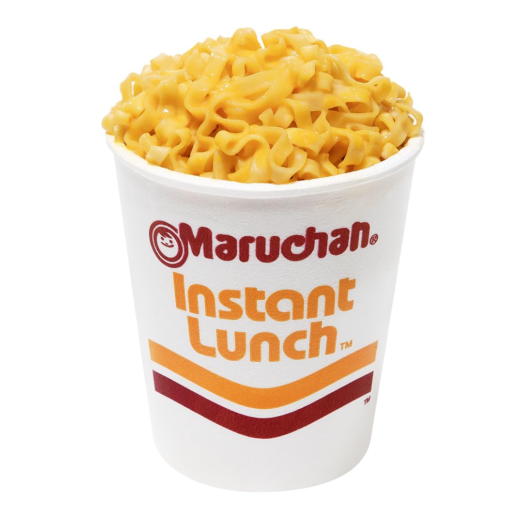 Maruchan Instant Lunch Cheddar Cheese, Ramen Noodle Soup, Microwaveable Meal, 2.25 Oz, 12 Count