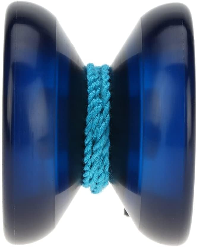 MAGICYOYO Responsive Yoyo K1 Tug Return Yoyo, Hubstacks Yoyo for Kids Beginners Dual Purpose Yoyo with Unresponsive Bearing, Sturdy Storage Bag + 12 Yoyo Strings +Yo-Yo Glove +2 Yoyo Hubstacks (Blue)