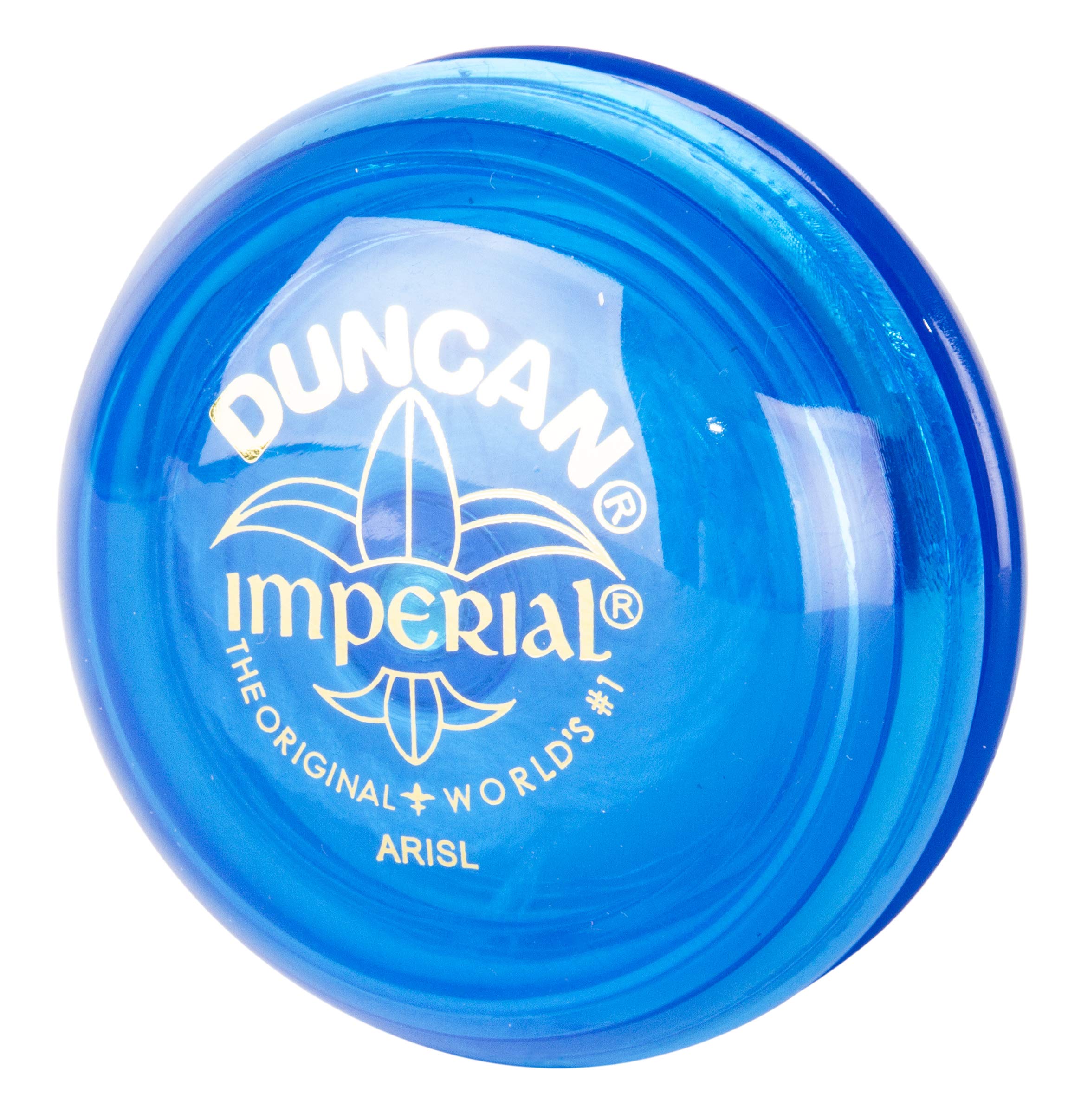 Duncan Toys Imperial Yo-Yo, Beginner Yo-Yo with String, Steel Axle and Plastic Body, Blue