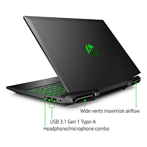 HP Pavilion Gaming 15-Inch Laptop, Intel Core i5-9300H, NVIDIA GeForce GTX 1650, 12GB RAM, 512GB SSD, Windows 10 (15-dk0042nr, Black)