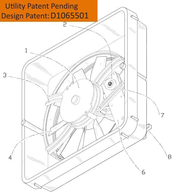 RVLOVENT Upgrade Kit Rv Trailer Camper Van Roof Vent Fan Motor Replacement, Compatible with Heng's, Ventline