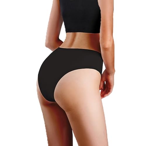 Yunleeb Breathable Underwear for Women No Panty Lines ladies Underwear Pack 4 (XS~XL) MIX2 S
