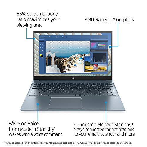 2020 HP Pavilion 15.6" FHD 1920 x 1080 Laptop AMD Ryzen 5 4500U 8GB SDRAM 512GB SSD Windows 10 Horizon Blue
