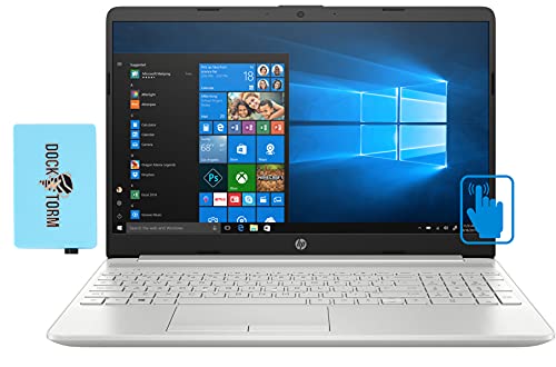 HP 15 Business Laptop 15.6" HD Touchscreen 11th Gen (Intel i5-1135G7 4-Core, 16GB RAM, 1TB PCIe SSD, Intel Iris Xe, (1366x768), WiFi 5, Bluetooth 4.2, HD Webcam, SD Card, Win 10 Pro) w/Hub