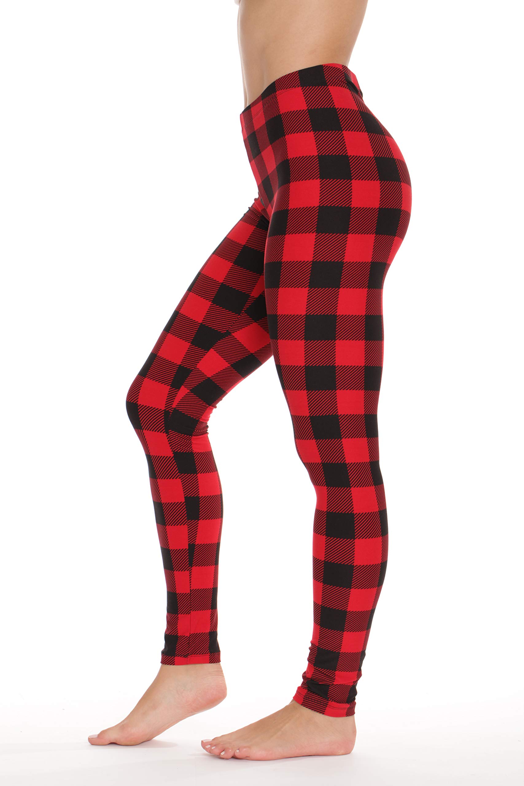 Just Love Leggings, Large, Buffalo Plaid