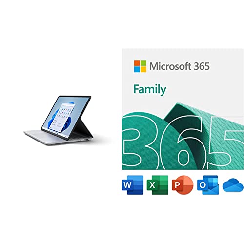 Microsoft Surface Laptop Studio - 14.4" Touchscreen - Intelยฎ Coreโข i5 - 16GB Memory - 512GB SSD - Platinum with Microsoft 365 Family | 15-Month Subscription | PC/Mac Download
