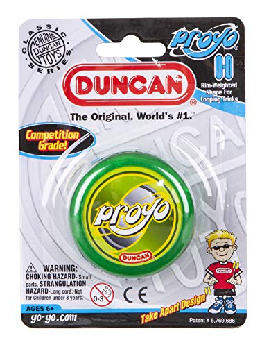 Duncan Toys ProYo Looper Yo-Yo, Beginner Yo-Yo with String, Wooden Axle and Plastic Body, Mystery Color