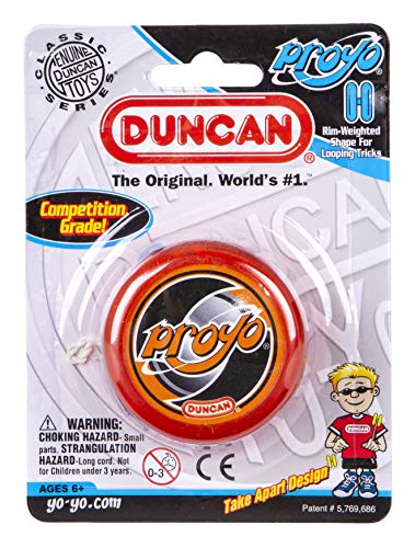 Duncan Toys ProYo Looper Yo-Yo, Beginner Yo-Yo with String, Wooden Axle and Plastic Body, Mystery Color