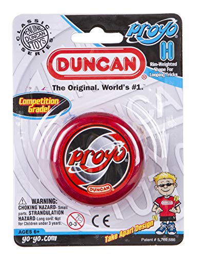 Duncan Toys ProYo Looper Yo-Yo, Beginner Yo-Yo with String, Wooden Axle and Plastic Body, Mystery Color
