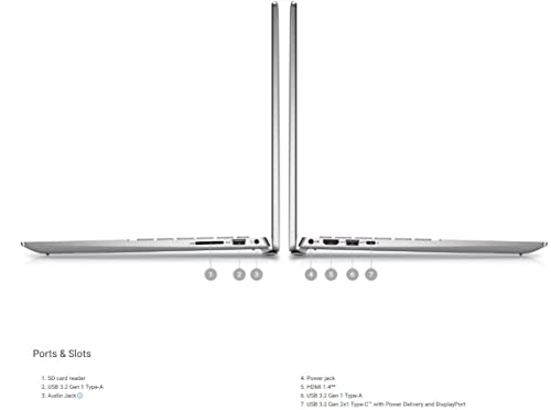 Dell 2023 Inspiron I5420 14 inch 2.2K Anti-Glare Laptop 12th Gen Intel 10-Core 1255U NVIDIA GeForce MX570 2GB GDDR6 64GB DDR4 2TB NVMe SSD HDMI WiFi AX BT USB-C w/DP Backlit KB Windows 11 Pro