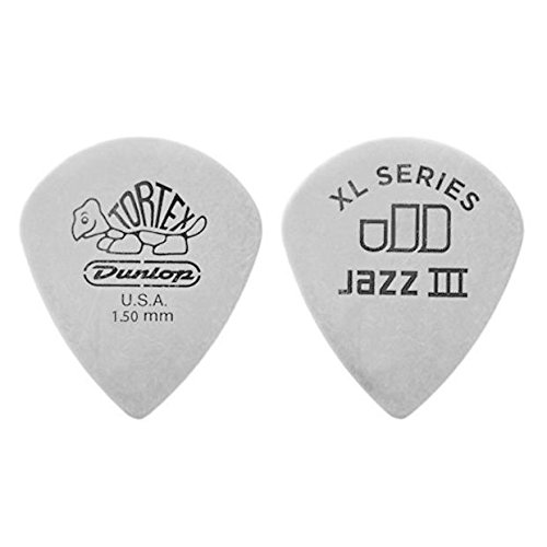 Dunlop Tortex Jazz III XL White 1.50mm Player's Pack (12)