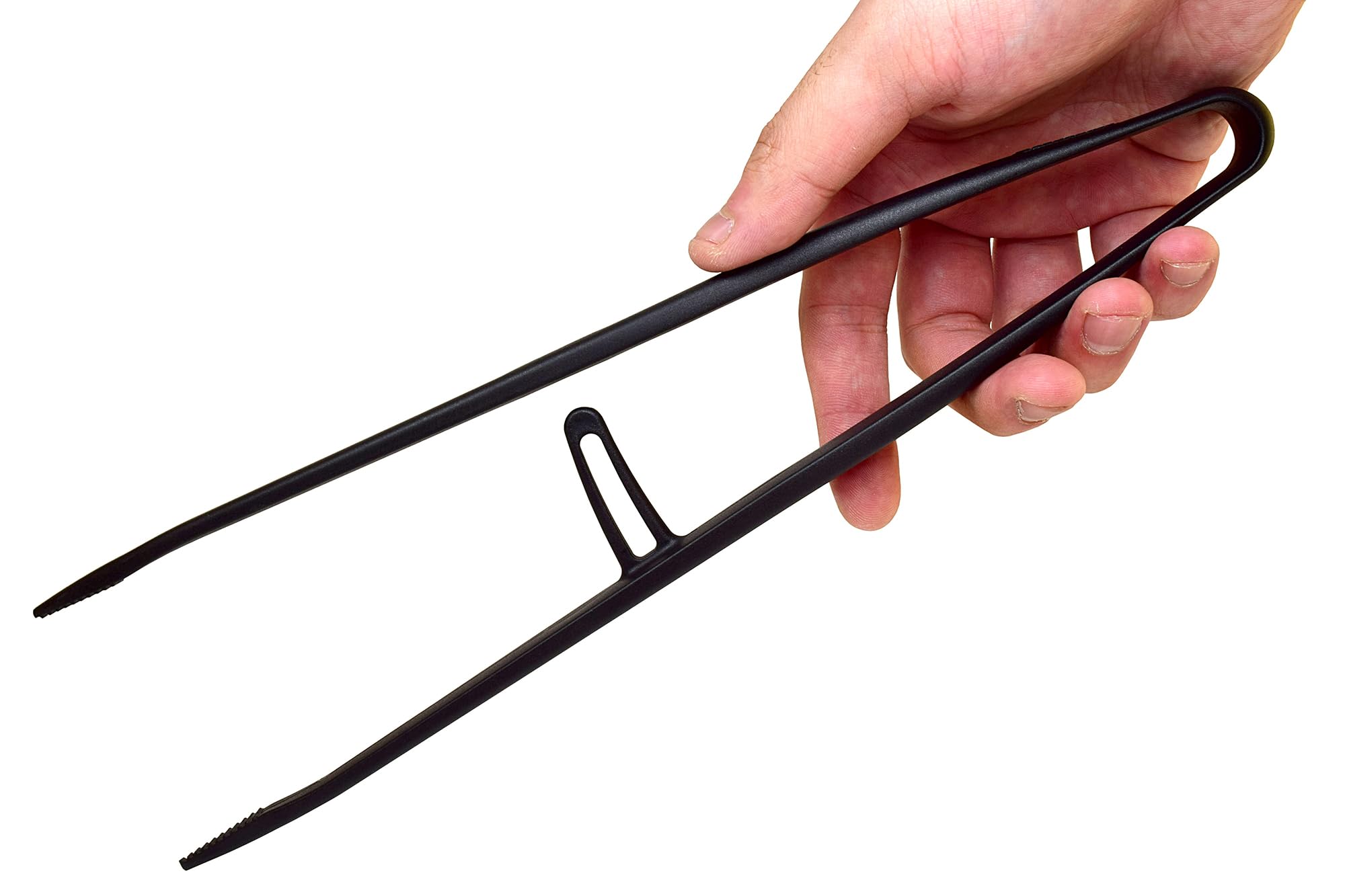 Seki Japan Heat Resistant Locking Nylon Kitchen Chopstick Tongs, Long Grip, Kitchen Utensils, Dishwasher Safe