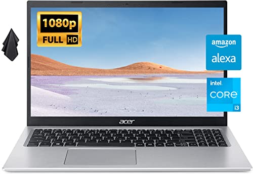2022 Newest Acer Aspire 5 Slim Laptop, 15.6" FHD LED Display, 11th Gen Intel Core i3-1115G4 Processor, 8 GB DDR4 RAM, 256 GB SSD, WiFi 6, Amazon Alexa, Windows10 Home (Latest Model)
