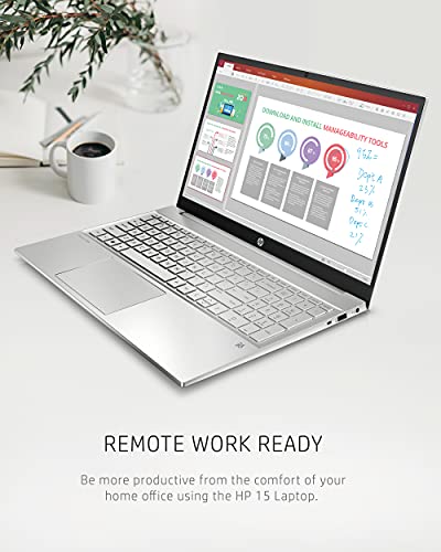 HP Pavilion 15 Laptop, AMD Ryzen 5 5500U, 8 GB RAM, 512 GB SSD, 15.6” HD Touchscreen, Windows 10 Home, Thin, Lightweight Computer with Webcam, Business, Study, & Entertainment (15-eh1010nr, 2021)