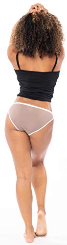 Sexy Basics Women’s 12 Pack Bikini Brief Panties | Ultra-Soft & Silky Nylon -Spandex Stretch Underwear (12 Pack - Assorted Grab Bag Core Solids, X-Large)