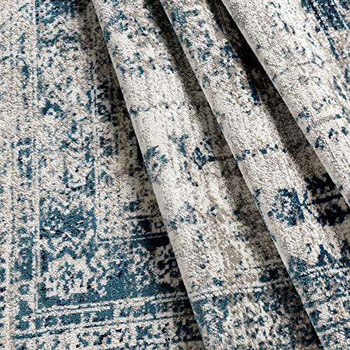 Artistic Weavers Desta Vintage Oriental Area Rug,6'7" x 9',Blue/White