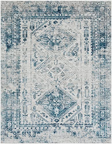 Artistic Weavers Desta Vintage Oriental Area Rug,6'7" x 9',Blue/White