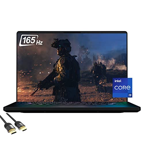 ASUS ROG Zephyrus M16 Gaming Laptop, 16" WQXGA 165Hz, 12th Gen Intel 14-Core i9-12900H, GeForce RTX 3070 Ti 120W, 40GB DDR5, 2TB PCIe SSD, Thunderbolt 4, RJ45, WiFi 6, RGB, SPS HDMI 2.1 Cable, Win 11