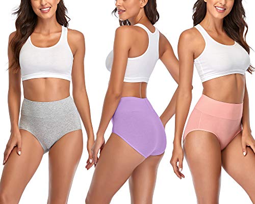 Annenmy Womens Underwear, Soft Breathable Brief Cotton Panties Underwear for Women (Small, Muti-A, 5-Pack)