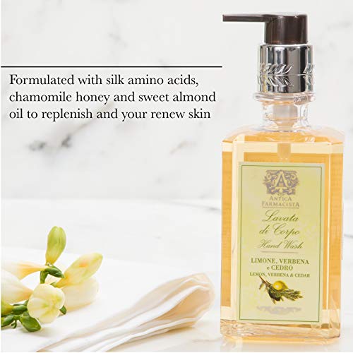 Antica Farmacista Damascena Rose, Orris and Oud Hand and Body Wash, 10 Fl Oz
