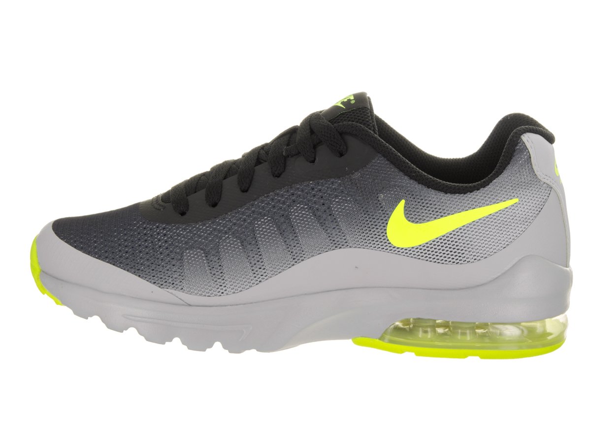 Nike Kids Boy's Air Max Invigor (Big Kid) Wolf Grey/Black/Volt 5.5 Big Kid M