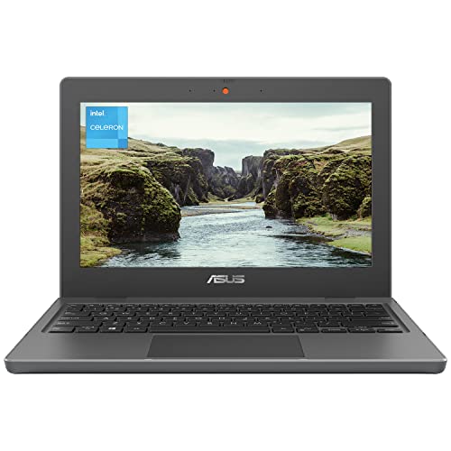ASUS Student Laptop, 12 inch IPS Anti-Glare Eye-Care HD Display, Intel Celeron N4500, Military-Grade Durability, Wi-Fi 6, Ethernet Port, Long Battery Life, Windows 10 Pro (4GB RAM | 192GB Storage)