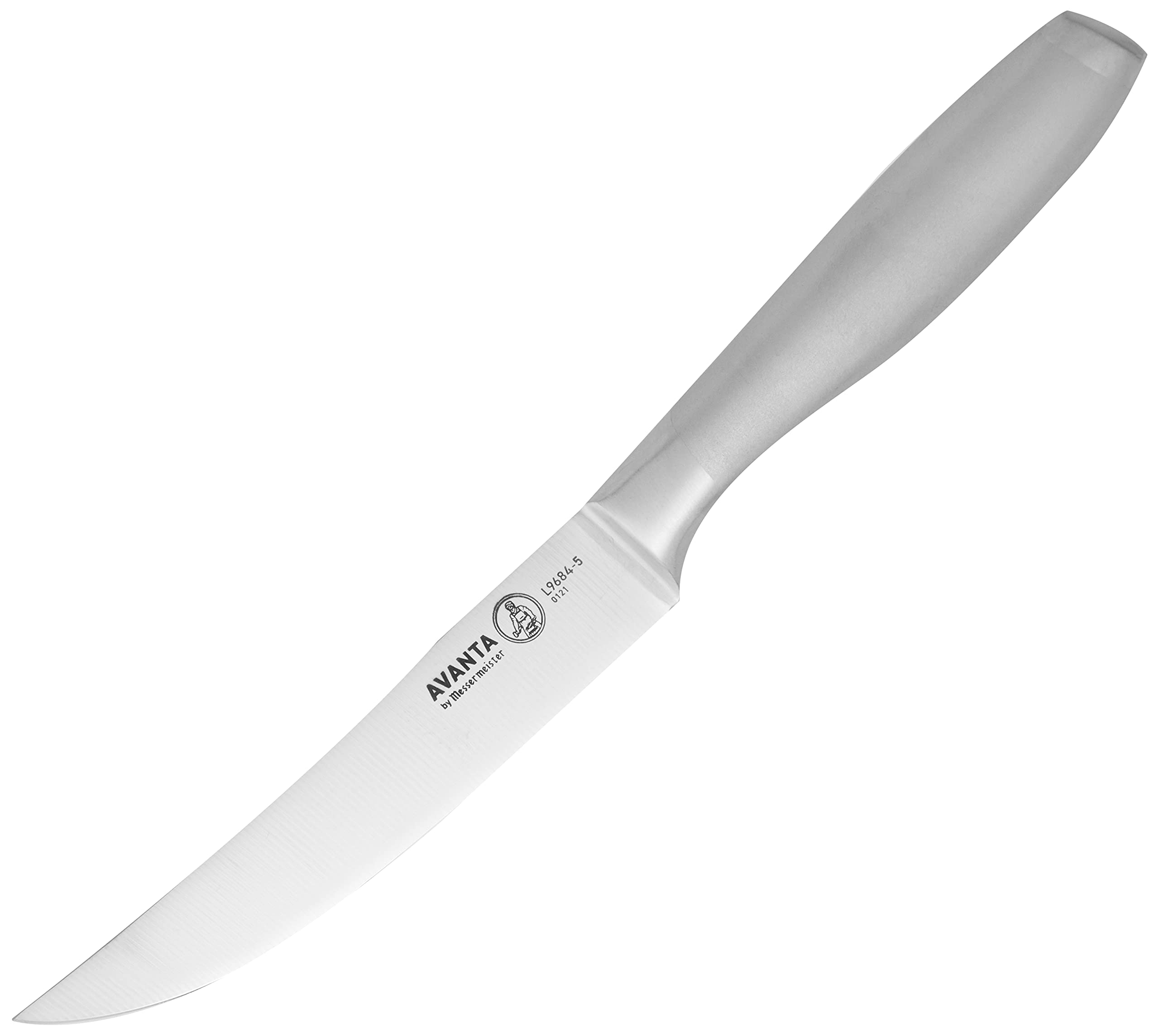 Messermeister Avanta 5” Fine Edge Steak Knife Set - German X50 Stainless Steel - Rust Resistant & Easy to Maintain - Includes 4 Steak Knives