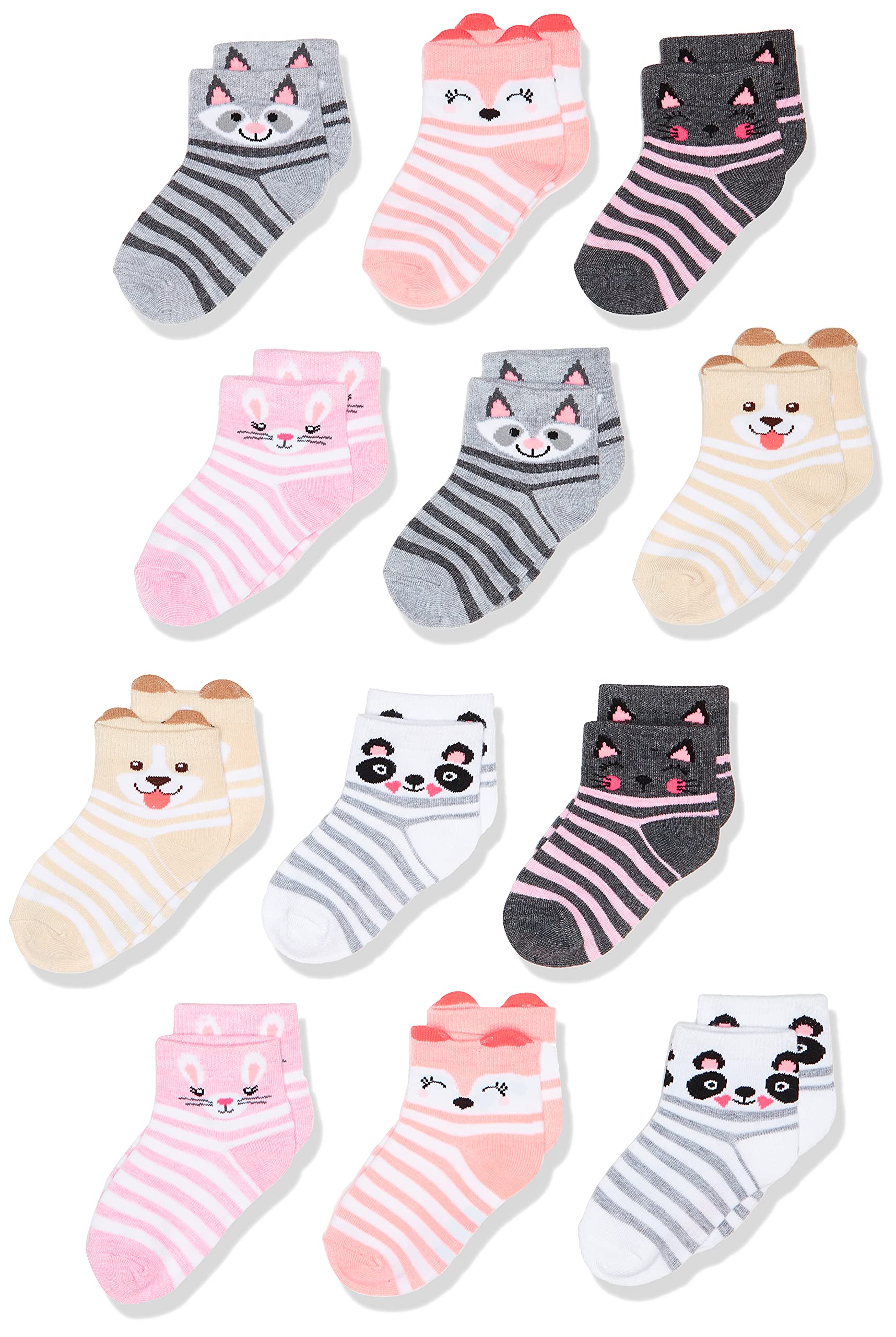 Cherokee Little Girls 12 Pack Shorty Socks