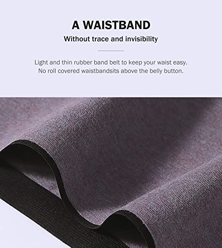 Huvgim Womens Cotton Underwear Big girls Mid Waisted Briefs Ladies Seamless Full Coverage Panties 4 Pack(M)