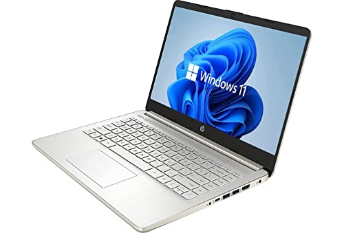 Newest HP 14" Flagship Laptop, Windows 11 OS, AMD Dual-Core Processor Up to 2.60 GHz, 4GB RAM, 64GB SSD, Webcam, Silver (Renewed)