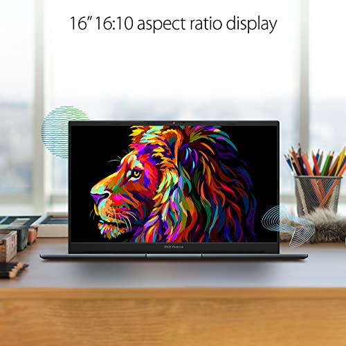 ASUS VivoBook Pro 16 Laptop, 16” 16:10 Display, Intel Core i7-12650H CPU, NVIDIA® GeForce RTX 3050 Ti GPU, 16GB RAM, 1TB SSD, Windows 11 Home, Quiet Blue, K6602ZE-DB76