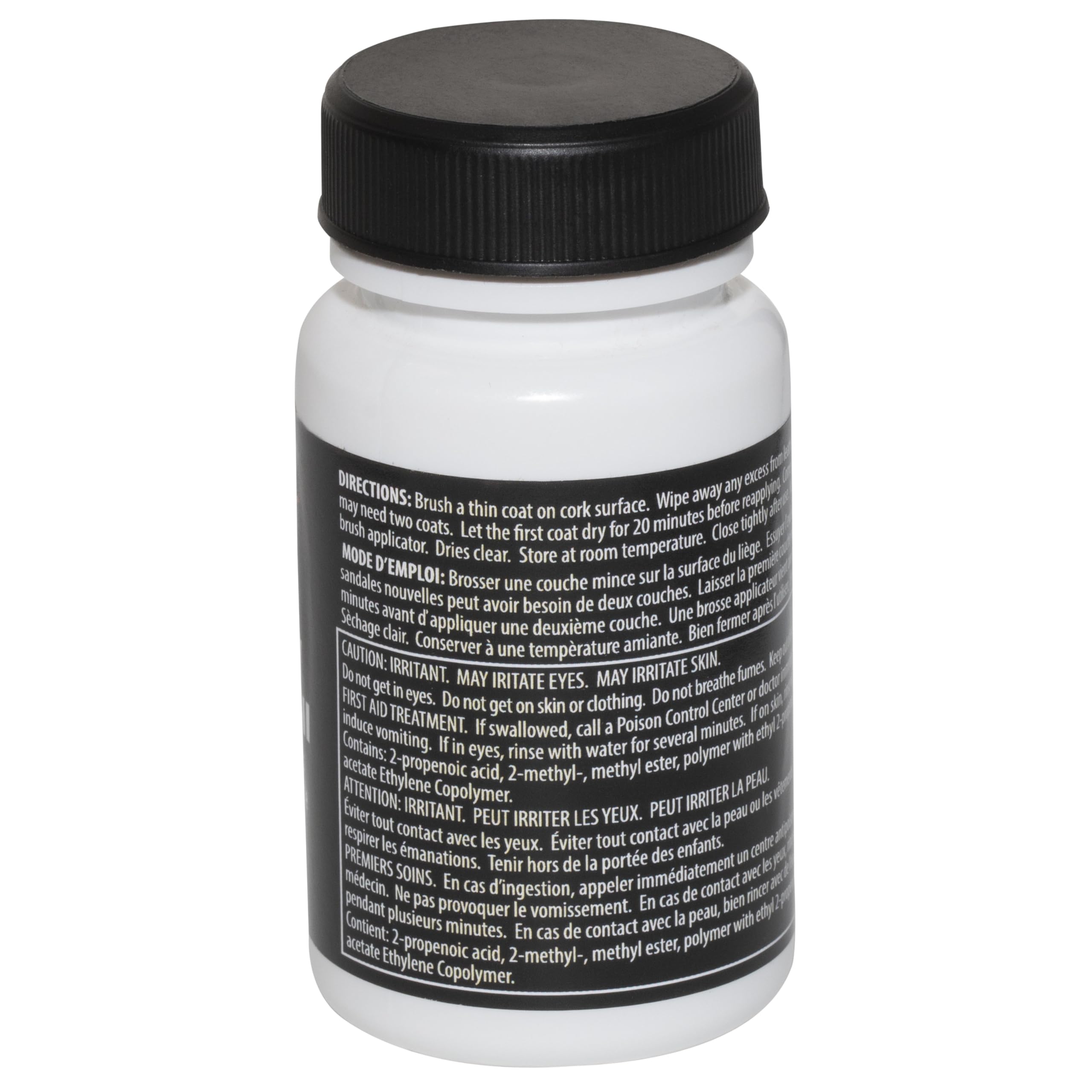 Kelly's Cork Renew Sealer (2.2 fl oz) - Waterproof & Protect Cork Surfaces w/ Brush Applicator - Water Based Formula Dries Clear, Prevents Drying & Breaking Down of Sandles, Shoes, Fishing Rod, Coasters