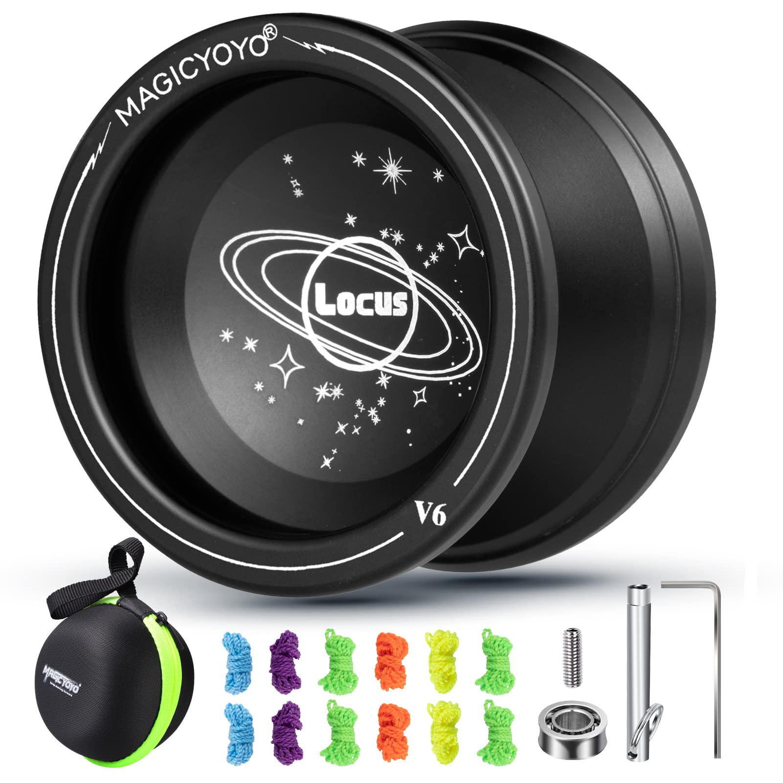 MAGICYOYO V6 Responsive Yoyo for Kids & Adults - Alloy Material, Durable Beginner Trick Yoyo, Extra Bearing Kit