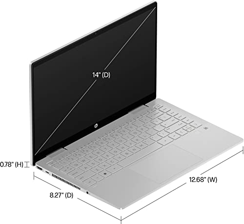 2022 Newest HP Pavilion x360 2-in-1 Touch-Screen Laptops, 14 inch FHD Computer, 12th Gen Intel Core i5-1235U, 8GB RAM, 1TB SSD, Backlit Keyboard, Fingerprint Reader, Webcam Windows 11, LIONEYE MP