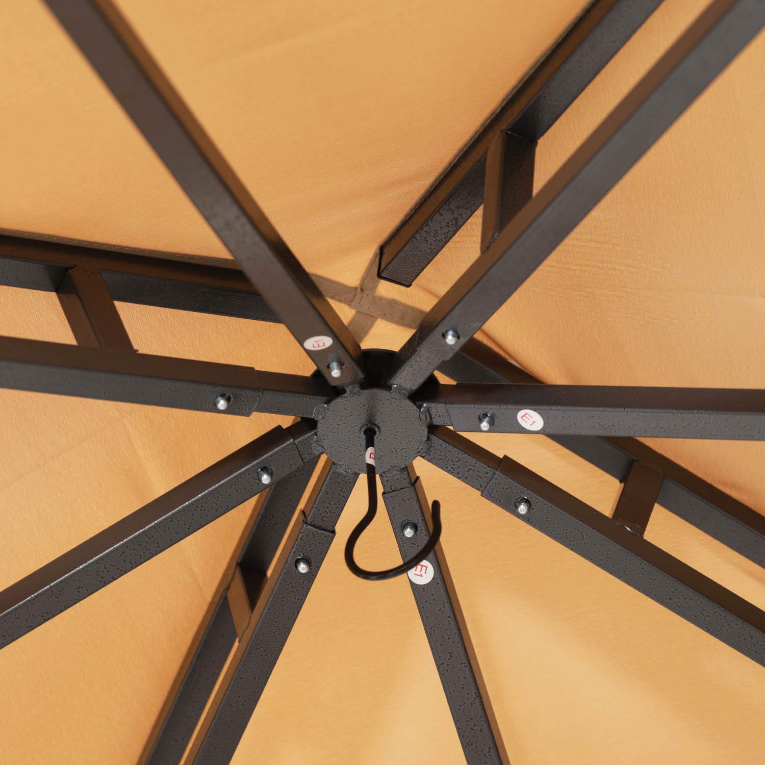 ABCCANOPY Gazebos for Patios 10x12 - Outdoor Steel Frame Gazebo for Lawn Backyard Garden Deck (Beige)