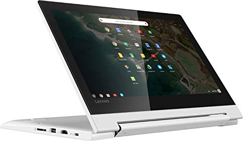 2020 Lenovo 2-in-1 11.6" Convertible Chromebook Touchscreen Laptop Computer/ Quad-Core MediaTek MT8173C (4C/ 2X A72 + 2X A53)/ 4GB Memory/ 32GB eMMC/ 802.11ac WiFi/ Bluetooth/ Type-C/ White/ Chrome OS