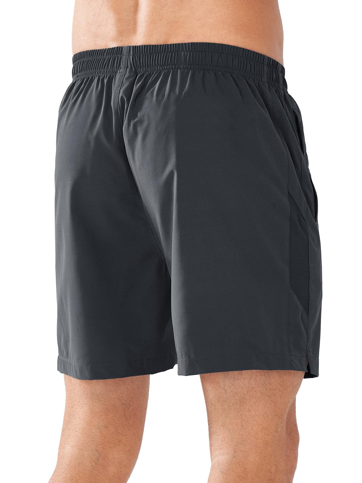 NORTHYARD Men's 5'' Running Shorts Athletic Workout Gym Quick Dry Short for Tennis Active Training with Pockets Darkgrey-L