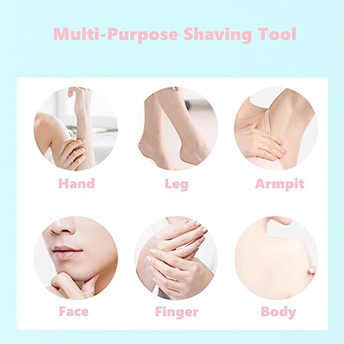 Dermaplane Razor, Folding Eyebrow Razor with Micro-Guard Blade, Face Razor for Women, Face Shaver, Multipurpose Dermaplaning Tool for Exfoliating, Touch-Up, Facial Hair Removal, Dermaplaning Razor, Multicolor, 3 Count