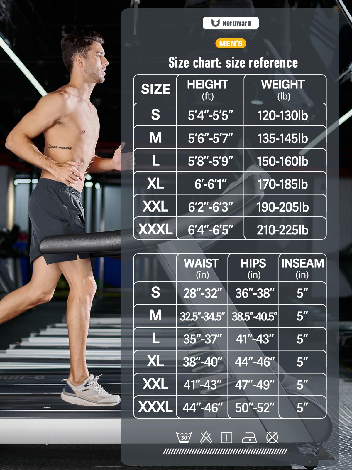 NORTHYARD Men's 5'' Running Shorts Athletic Workout Gym Quick Dry Short for Tennis Active Training with Pockets Darkgrey-L