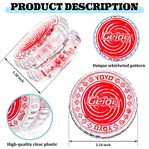 2 Pieces LED Light Up Beginner Toys Responsive Ball Bearing Toys for Birthday Christmas Party Goodie Bag Fillers Classroom Prizes (Tornado Style)