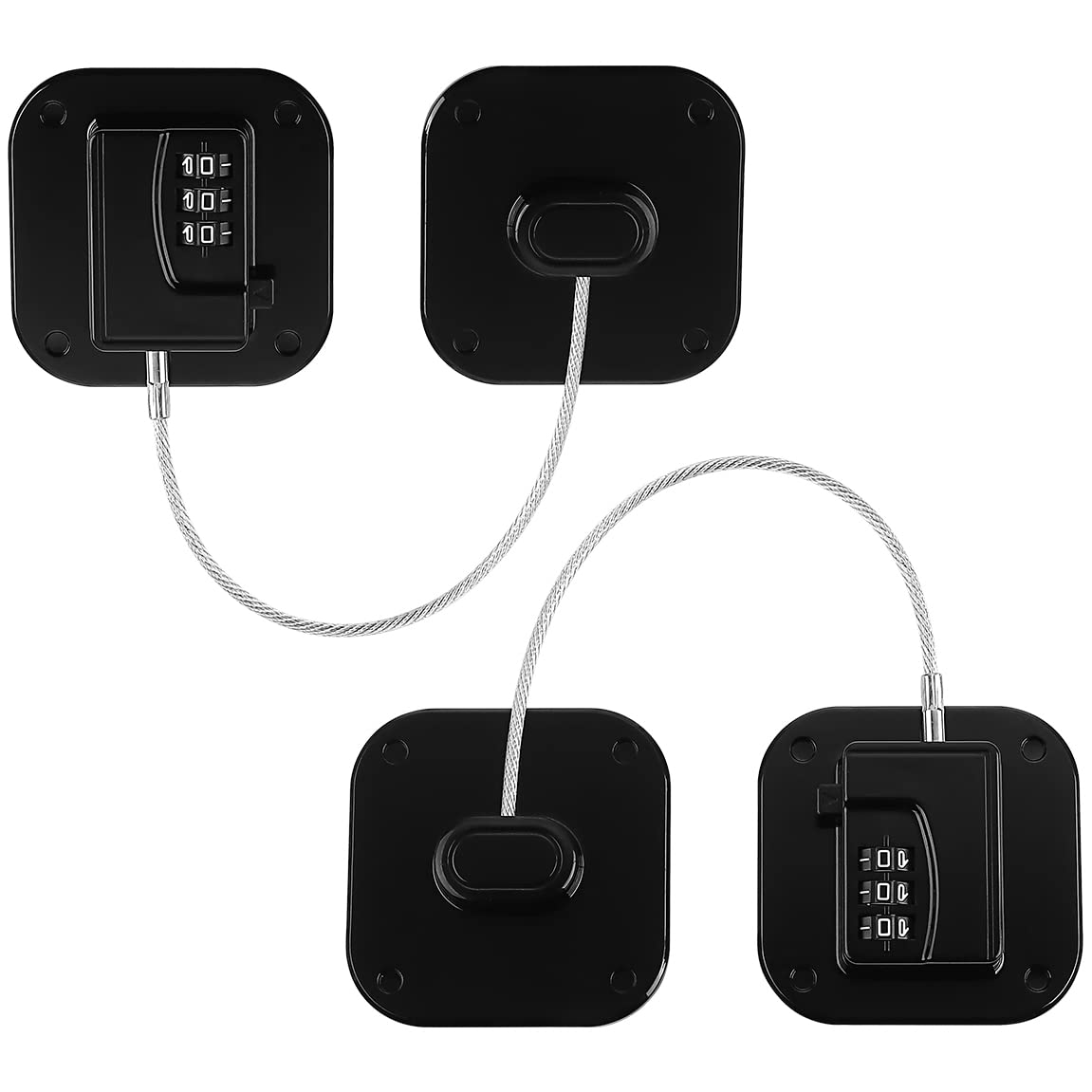 Hogarup Refrigerator Lock for The Safety of Your Stuff, Combo Fridge Locks for Kids, Kid Proof Cabinet Locks