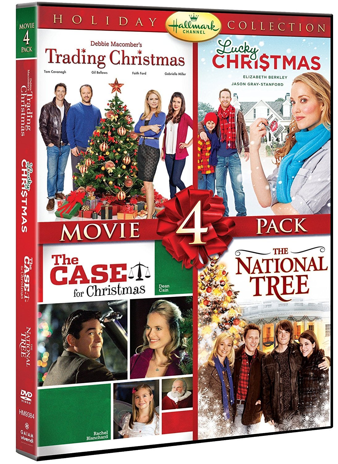 Hallmark Holiday Collection Movie 4 Pack (Trading Christmas, Lucky Christmas, Case For Christmas, National Tree) (Hallmark)