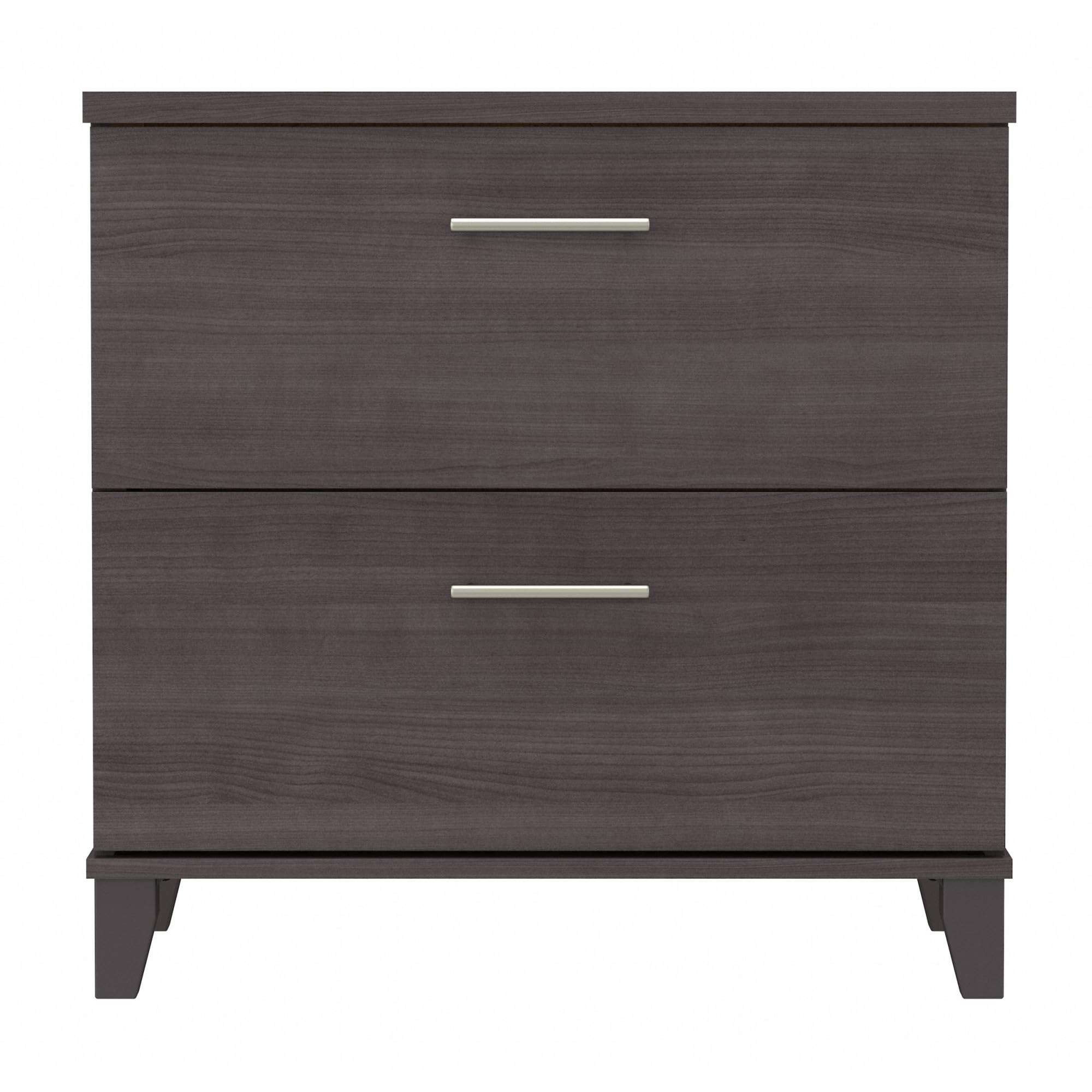 Bush Furniture Somerset 2 Drawer Lateral File Cabinet in Storm Gray
