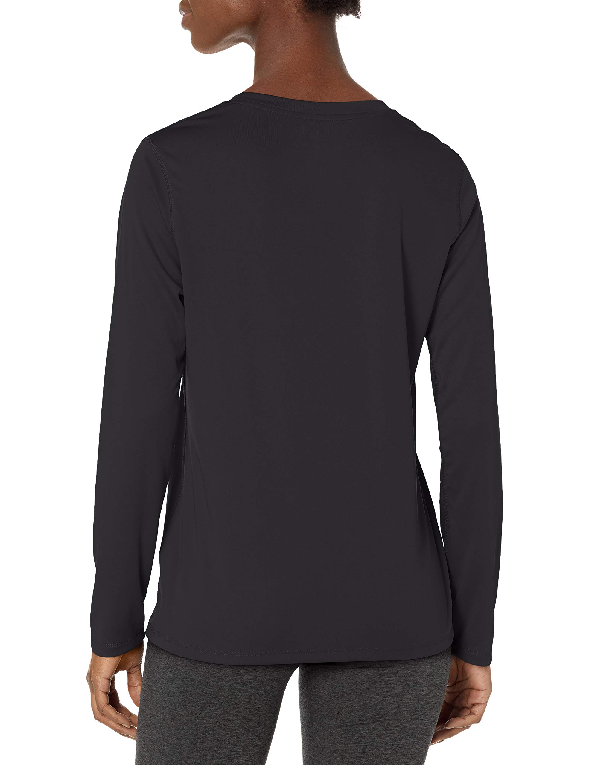 Hanes womens Sport Cool Dri Performance Long Sleeve T-shirt Shirt, Black, XX-Large US