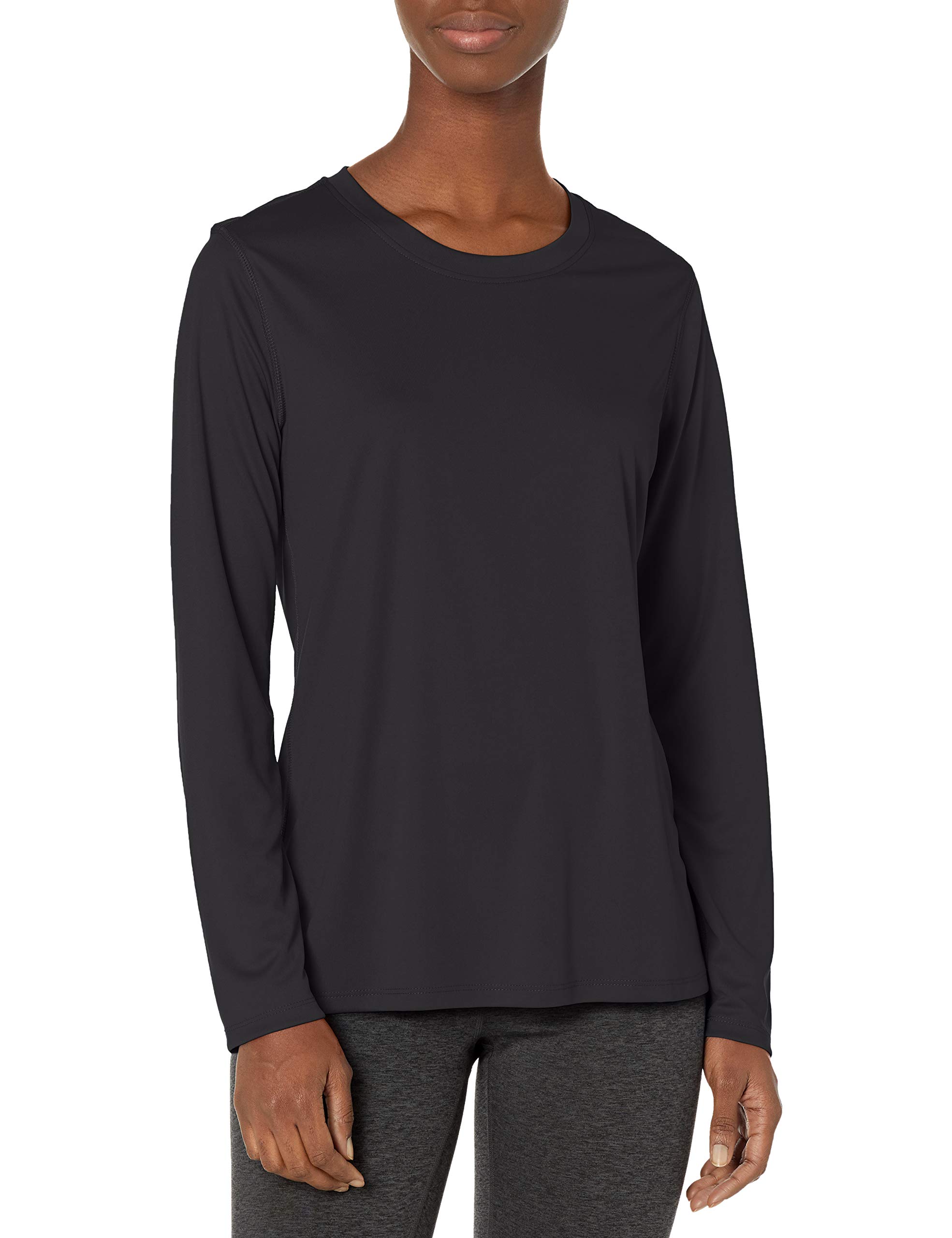 Hanes womens Sport Cool Dri Performance Long Sleeve T-shirt Shirt, Black, XX-Large US