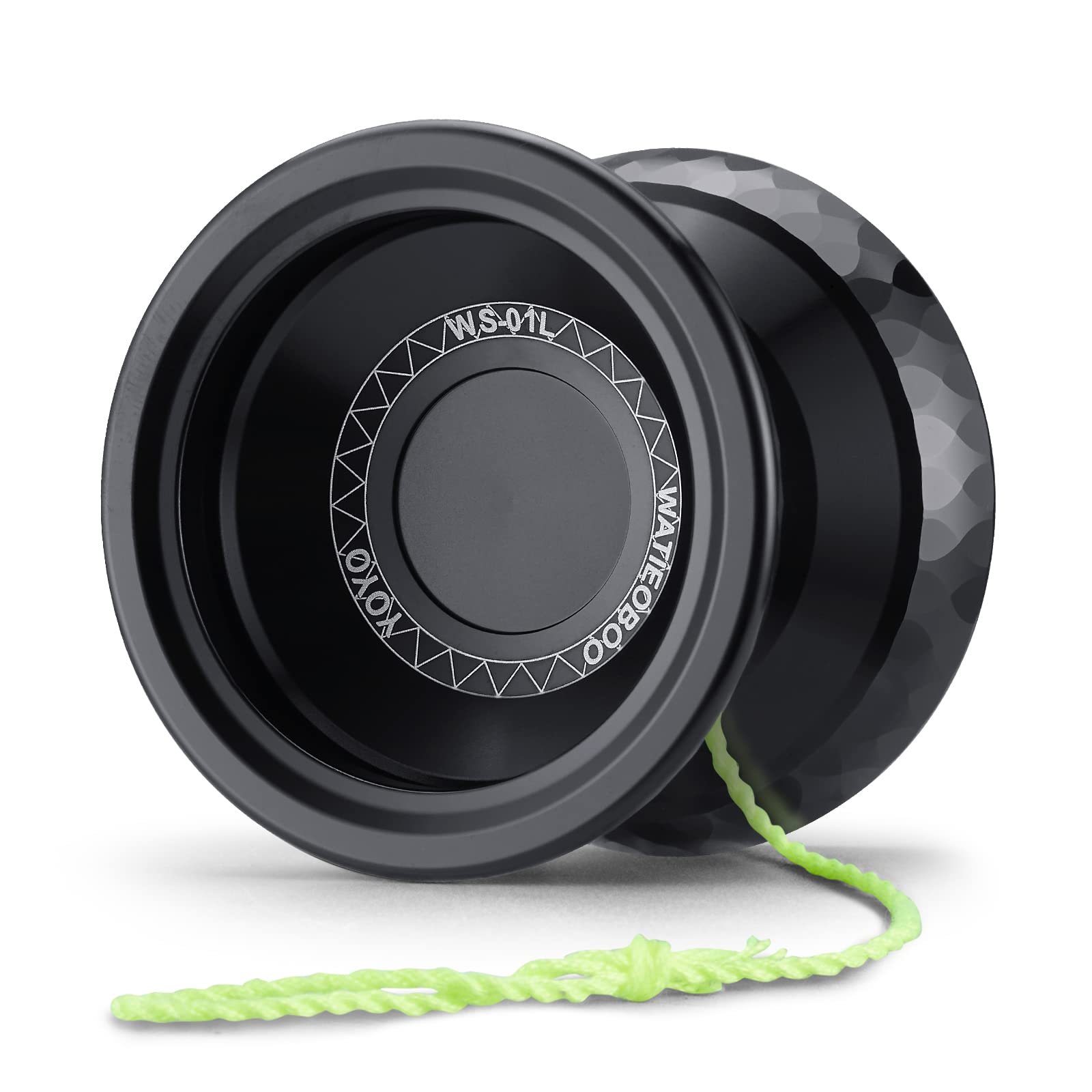 WATIEOBOO Yoyo Professional Unresponsive Metal Yoyo for Kids Beginners Intermediate Advanced Masonry Faceted Metal YOYO Precision Eight-Bead Yoyo Bearings-ModelWS-01L